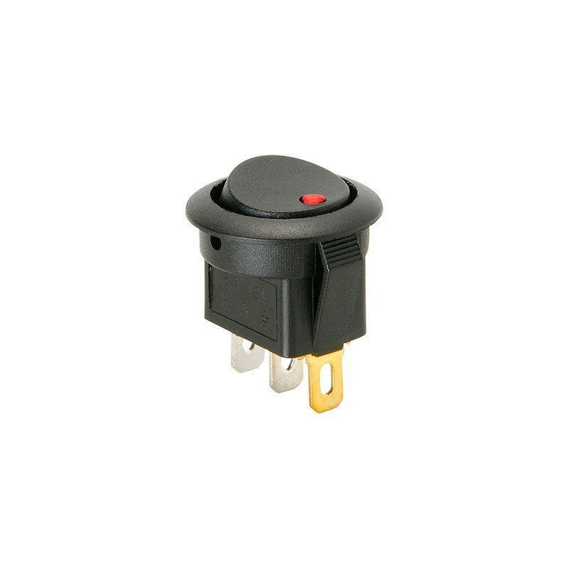 Comprar Interruptor ON-OFF 12V 16 Amp. Negro con led rojo en ...